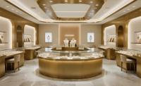 China Wholesale Luxury Stainless Steel Glass Jewlery Island Showcase LED Lighting for Jewelry Store for sale