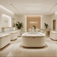 China Jewelry Store Showcase with LED Lighting Glass and Stainless Steel Cabinet for Watch Display for sale