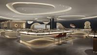China High-End Commercial Jewellery Store Furniture Glass Jewelry Display Island Cabinet for sale