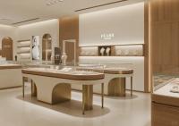 China Customized Jewelry Shop Plywood Jewelry Showcase Island Cabinet for Retail Store for sale