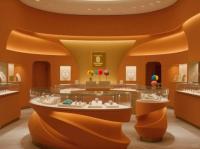 China Modern Latest Jewellery Showroom Design Glass Jewelry Island Showcase With LED for sale