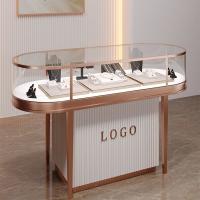 China Modern Wood & Glass Jewelry Display Furniture for Luxury Boutique for sale