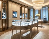 China Modern Luxury Jewelry Showroom Design with LED Lighting and Retail Display for sale