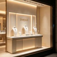 China Modern Luxury Jewelry Showroom Design with LED Lighting and Retail Display for sale