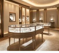 China Modern Luxury Jewelry Showroom Design with LED Lighting and Retail Display for sale