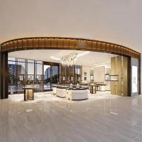 China High Grade Solid Wood Jewelry Display with Tempered Glass Door for sale
