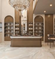 China Custom Retail Jewelry Store Showcase Wooden Jewelry Cabinet Wall with LED for sale