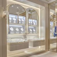 China Custom Design Jewelry Showcase With Spot Lights for High End Jewelry Display for sale
