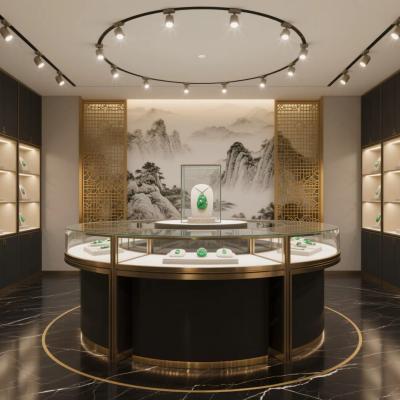 China Modern Jewelry Showcase Custom 3D Design Glass Display Cabinet for Watches and Jewelry for sale