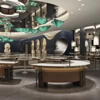 China Custom Luxury Jewelry Shop Design Display Showcase Custom Watch Jewelry Shop Counter for sale