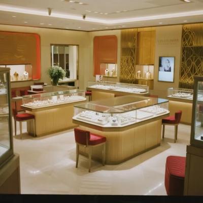 China Modern Jewelry Showcase Tempered Glass Display Cabinets for Store Decoration for Shop Design and Jewellery Display for sale