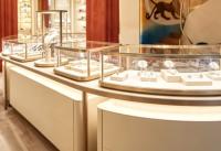 China Modern Top Grade Customized Glass Jewelry Store showcase Display Cabinet Sets for sale