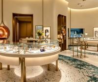 China Luxury Customizable Jewelry Display Cabinet with Tempered Glass & MDF/Plywood Construction LED Lighting for Jewelry Stores for sale