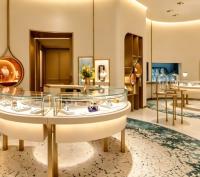 China Luxury Customizable Jewelry Display Cabinet with Tempered Glass & MDF/Plywood Construction LED Lighting for Jewelry Stores for sale