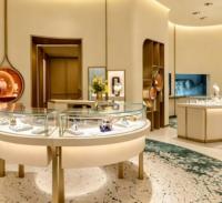 China Luxury Customizable Jewelry Display Cabinet with Tempered Glass & MDF/Plywood Construction LED Lighting for Jewelry Stores for sale