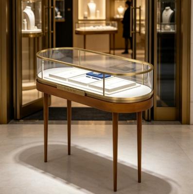 China Luxury LED Lit Jewelry Display Cabinet with Customizable Design for Retail Stores & Malls for sale