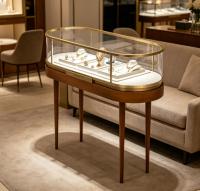 China Luxury LED Lit Jewelry Display Cabinet with Customizable Design for Retail Stores & Malls for sale