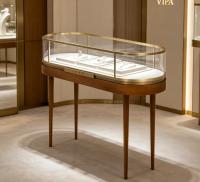 China Luxury LED Lit Jewelry Display Cabinet with Customizable Design for Retail Stores & Malls for sale