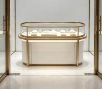 China Customized Size Strong Glass LED Lighting Luxury Jewelry Display Cabinet for Mall Counter for sale