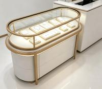 China Customized Size Strong Glass LED Lighting Luxury Jewelry Display Cabinet for Mall Counter for sale
