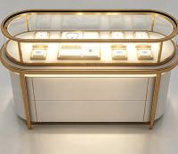 China Customized Size Strong Glass LED Lighting Luxury Jewelry Display Cabinet for Mall Counter for sale
