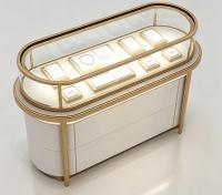 China Customized Size Strong Glass LED Lighting Luxury Jewelry Display Cabinet for Mall Counter for sale