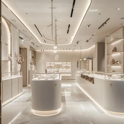 China Minimalist Style Jewelry Display Case for Modern Jewelry Shop for sale