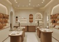 China Jewellery Shop Furniture Luxurious Showcase for Jewelry Diamond Glass Island Display Case for sale