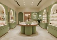 China Jewellery Shop Furniture Luxurious Showcase for Jewelry Diamond Glass Island Display Case for sale