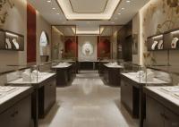 China Jewelry Shop Store Furniture Design Stainless Steel Wooden Jewelry Display Island Counter for sale