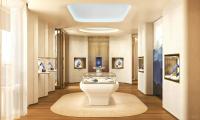China Commercial Luxury Diamond Shop Counter Jewelry Upright Display Case for sale