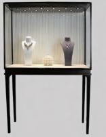 China Modern Luxury Freestanding Jewelry Display Cabinet with LED Lighting for Mall Showcase and Retail Display for sale