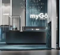 China High Quality Modern Jewelry & Watch Display Cases with LED Lighting Durable Tall Podium & Island Cabinet Combination for sale