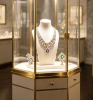 China Custom High-end Creative Jewelry Display case Jewelry Glass Counter Boutique Watch museum Display case for sale