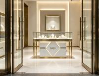 China Custom High-end Creative Jewelry Display case Jewelry Glass Counter Boutique Watch museum Display case for sale
