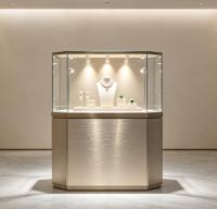 China Modern Aluminium LED Lighting Glass Display Showcase Cabinet for Luxury Jewelry Retail Store & Shopping Mall for sale