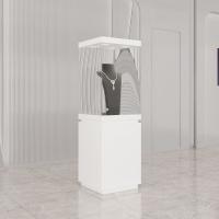 China Modern Design Wooden Jewelry Showcase with Glass Door & LED Strip Light for sale