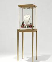 China Modern Jewelry Glass Display Showcase with LED Lighting Customizable Dimensions & Finish for Retail Stores for sale