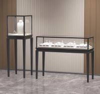 China Luxurious High-leg Jewelry Display Cabinet in a Modern Minimalist Style, Featuring LED Lighting to Perfectly showcase Jewelry for sale