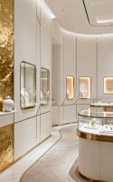 China Factory Wholesale Jewelry Display Cabinet Metal Glass Wood Custom Size Showcase for sale