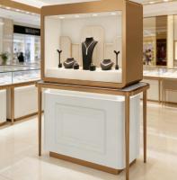 China Modern Luxury Freestanding Jewelry Showcase Cabinet with LED Lighting for Necklace & Bracelet Retail Stores for sale