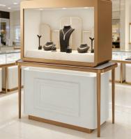 China Modern Luxury Freestanding Jewelry Showcase Cabinet with LED Lighting for Necklace & Bracelet Retail Stores for sale