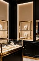 China Modern Jewellery Display Showcase Shop Counter Stainless Steel Luxury Cabinet Jewelry Store Glass Furniture Jewelry Showcase for sale