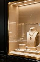 China Modern Jewellery Display Showcase Shop Counter Stainless Steel Luxury Cabinet Jewelry Store Glass Furniture Jewelry Showcase for sale