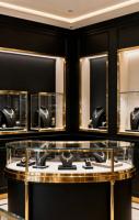 China Modern Jewellery Display Showcase Shop Counter Stainless Steel Luxury Cabinet Jewelry Store Glass Furniture Jewelry Showcase for sale