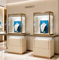 China Modern Custom Metal LED Jewelry Display Cabinet with Glass Showcase for Retail Stores for sale