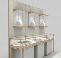 China Custom Luxury Jewelry Wall Mounted & Island Display Cabinet, Glass Counter for Luxury Jewelry Boutiques for sale