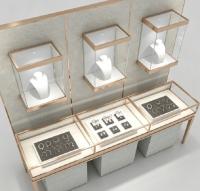 China Custom Luxury Jewelry Wall Mounted & Island Display Cabinet, Glass Counter for Luxury Jewelry Boutiques for sale