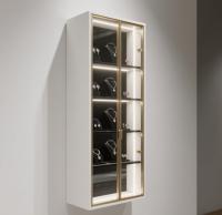 China Rounded Corner Island Jewelry Display Counter | Cream Body Rose Gold Trim | Glass Showcase LED Lights | Durable Luxury Malls for sale