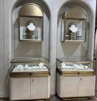 China High Quality LED Lighting Jewelry Display Fixtures Durable Metal/Glass/Wood Structure & Lockable Glass Top Store Fixtures for sale